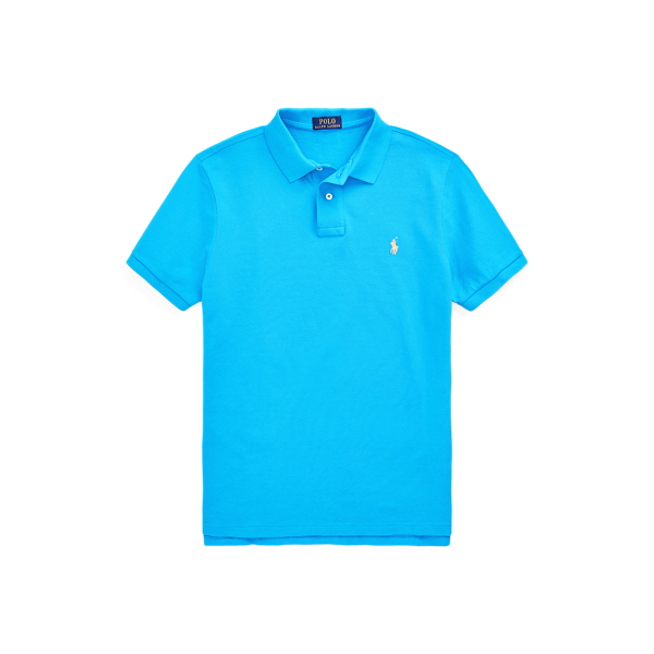 Camisa Polo em malha Custom Slim Fit para Men | Ralph Lauren® PT