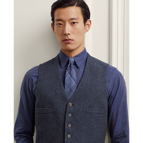Handmade Tick-Weave Waistcoat for Men | Ralph Lauren® AM
