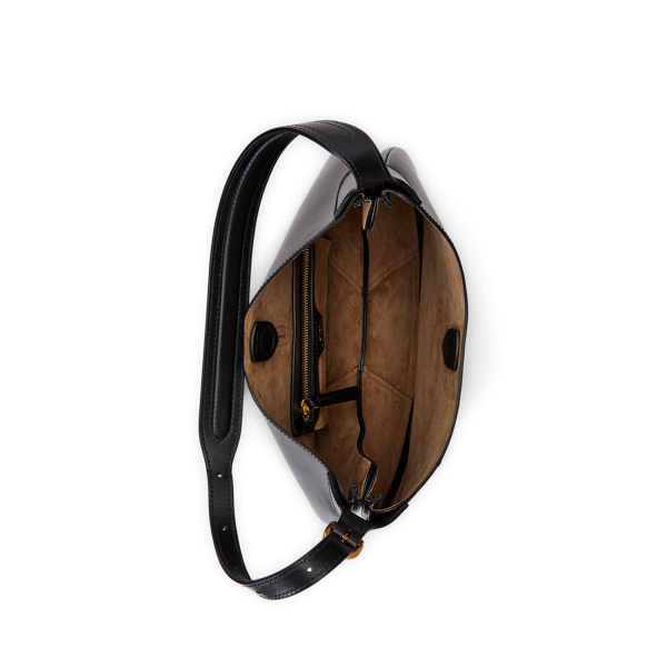 Polo ID Medium Leather Shoulder Bag for Women | Ralph Lauren® OM