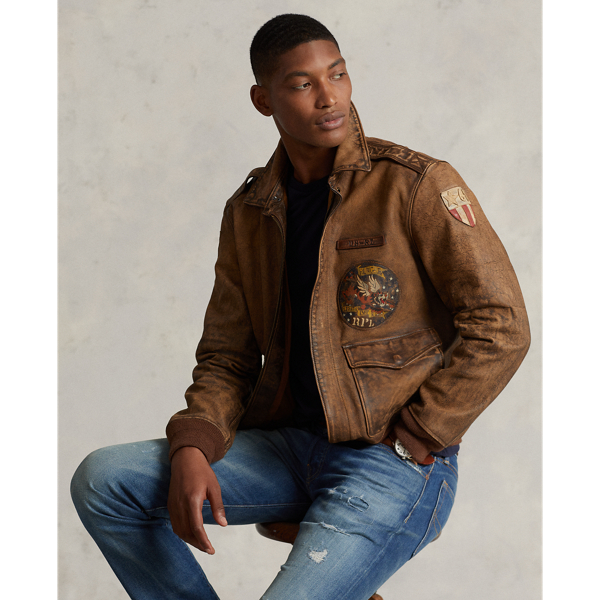 Leather Flight Jacket for Men | Ralph Lauren® JO
