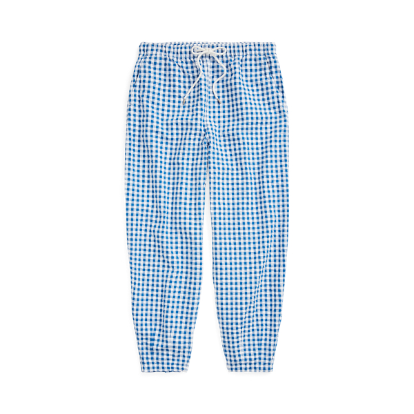 Jogginghose aus Seersucker mit Gingan-Motiv für Women | Ralph Lauren® DE
