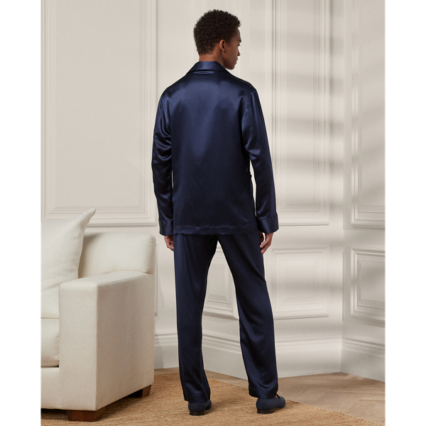 Monogram Silk Pyjama Set for Men | Ralph Lauren® UK