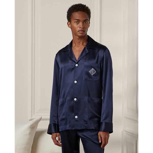 Monogram Silk Pyjama Set for Men | Ralph Lauren® UK
