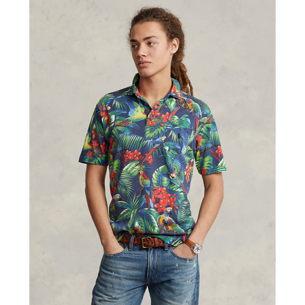 Classic Fit Tropical Jersey Polo Shirt for Men | Ralph Lauren® IN