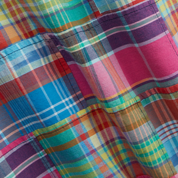Classic Fit Patchwork Madras Camp Shirt for Men | Ralph Lauren® GP