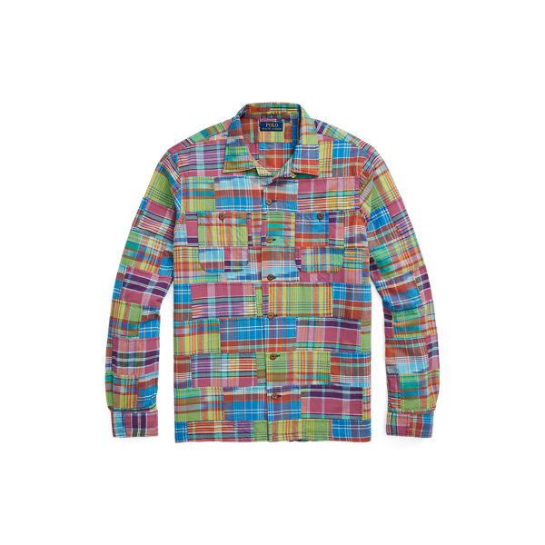 Classic Fit Patchwork Madras Camp Shirt for Men | Ralph Lauren® GP