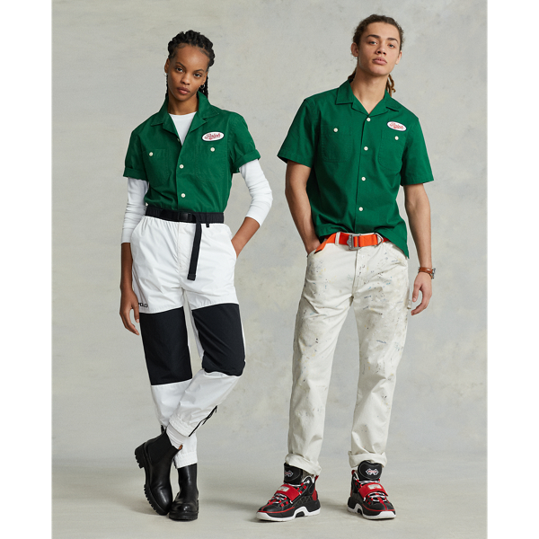 Classic Fit Embroidered Chino Shirt for Men | Ralph Lauren® QA