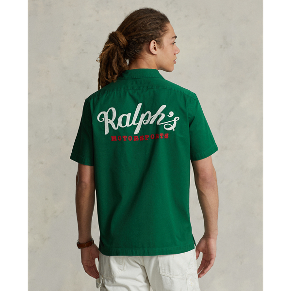 Classic Fit Embroidered Chino Shirt for Men | Ralph Lauren® QA