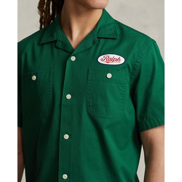 Classic Fit Embroidered Chino Shirt for Men | Ralph Lauren® QA