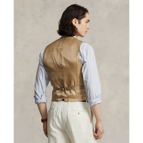 Wool Herringbone Tweed Waistcoat For Men Ralph Lauren® Gp