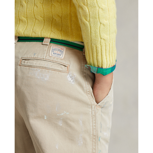 Classic Fit Paint-Splatter Chino Trouser for Children | Ralph Lauren® GY