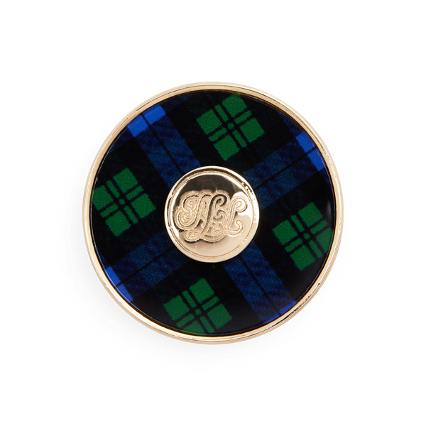 Gold-Tone & Plaid Logo Pin for Women | Ralph Lauren® UK