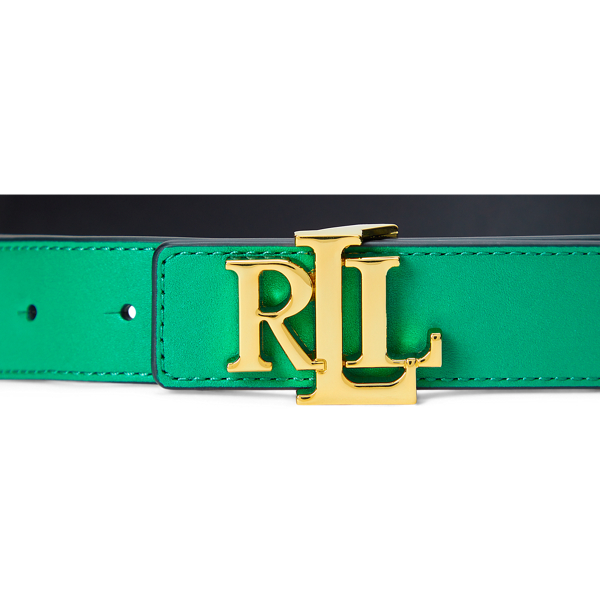 Logo Reversible Leather Belt for Women | Ralph Lauren® BE