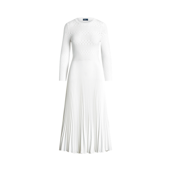 Hybrid Pointelle-Bodice Pleated Dress for Women | Ralph Lauren® BR