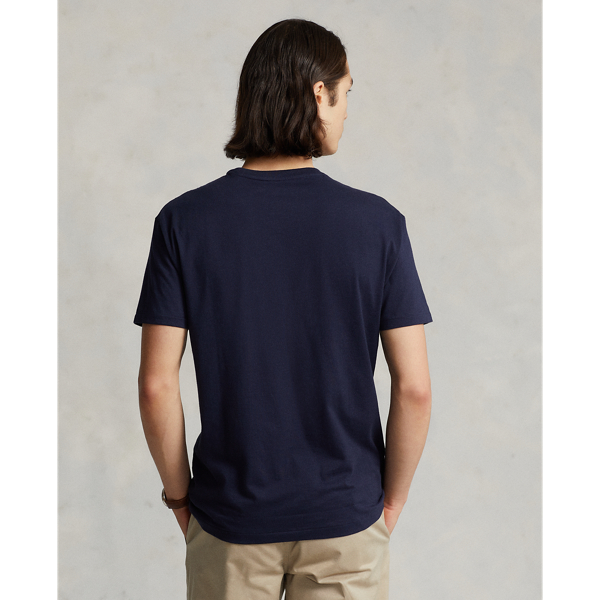 Custom Slim Fit Jersey Crewneck T-Shirt for Men | Ralph Lauren® UK