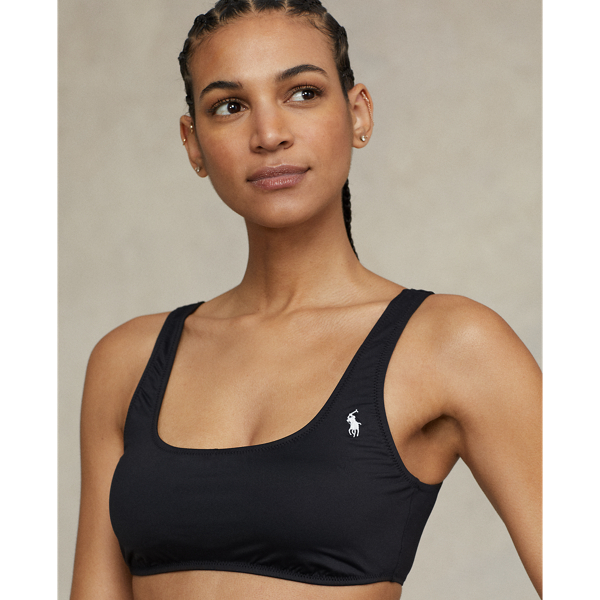 Square Neck Pull On Bikini Top For Women Ralph Lauren® Uk