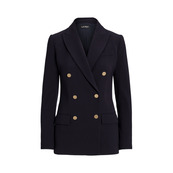 Blazer coupe croisée en crêpe de laine pour Women | Ralph Lauren® FR