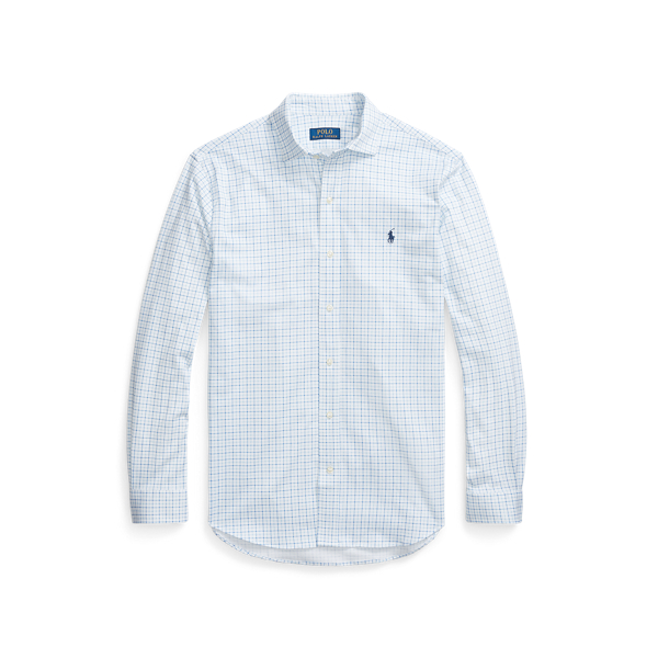 Tattersall-Print Jersey Shirt for Men | Ralph Lauren® IN